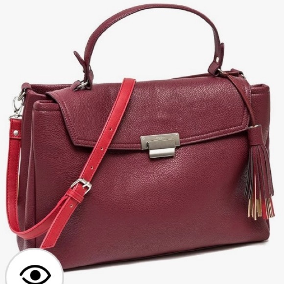 VEGGANI | Bags | Veggani Faux Leather Maroon Laptop Bag | Poshmark